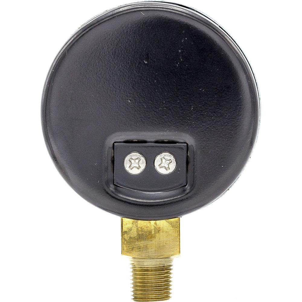 PIC Gauges - Pressure Gauge: 2" Dial Dia, 0 to 60 psi, 1/8" NPT, Lower Mount | MSC Direct