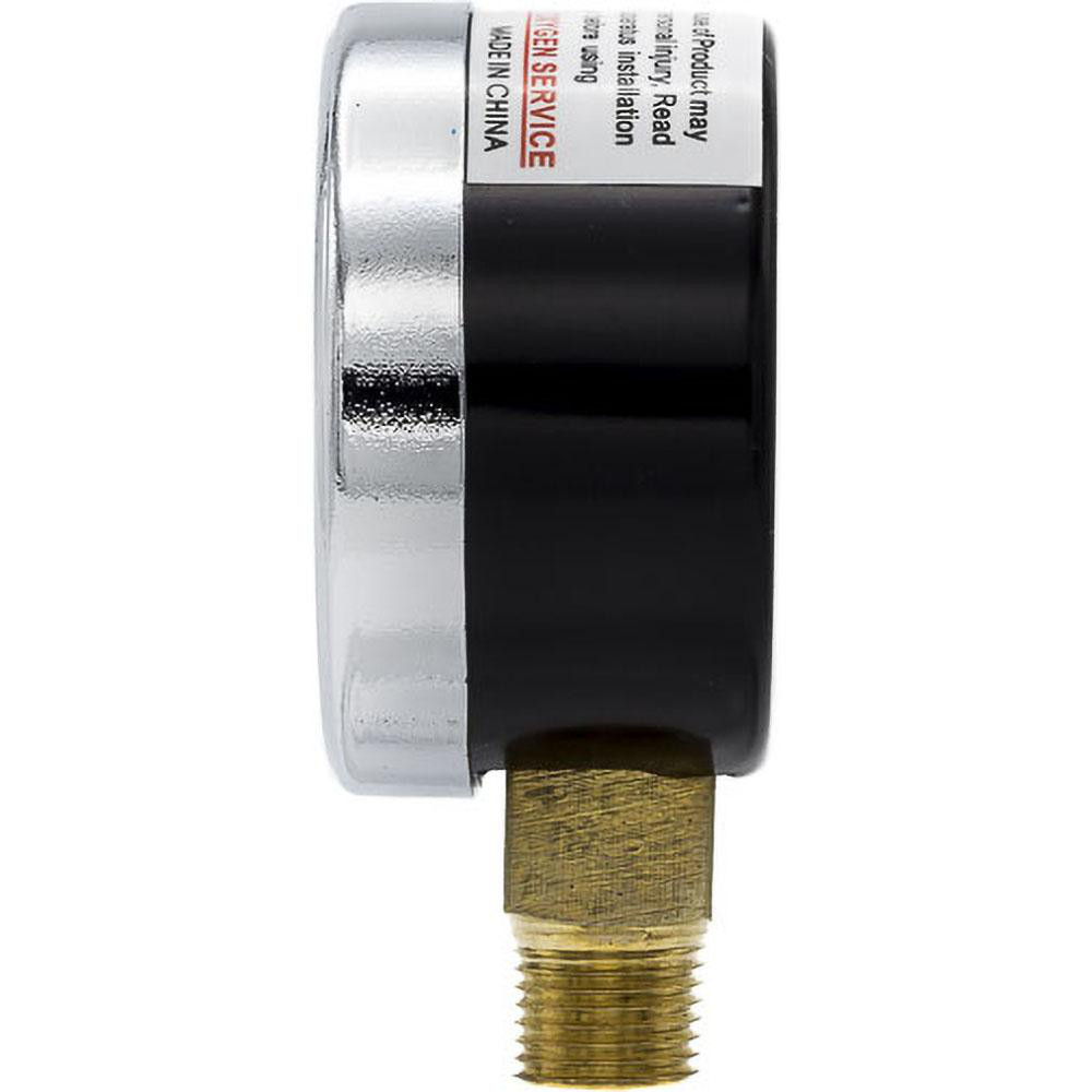 PIC Gauges - Pressure Gauge: 2" Dial Dia, 0 to 30 psi, 1/8" NPT, Lower ...