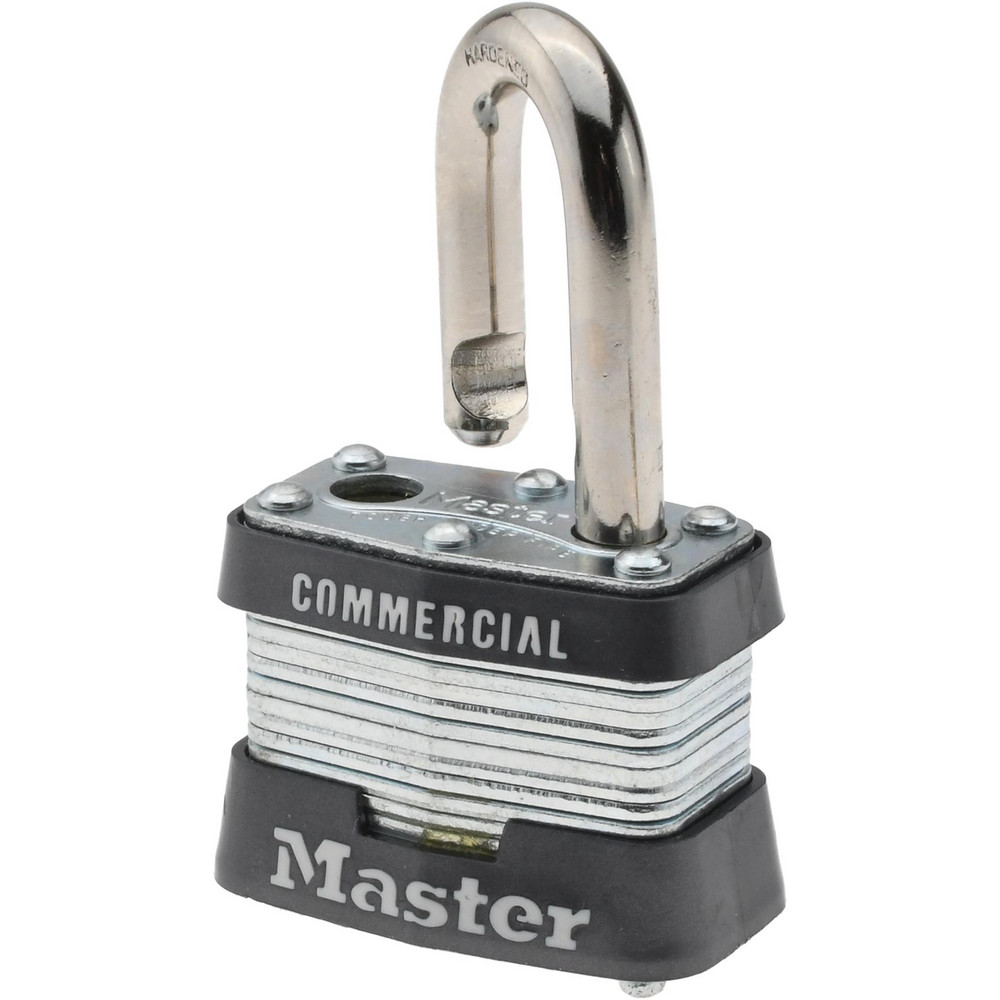 Master Lock® - Padlock: Laminated Steel, Keyed Different, 1-9/16" Wide ...