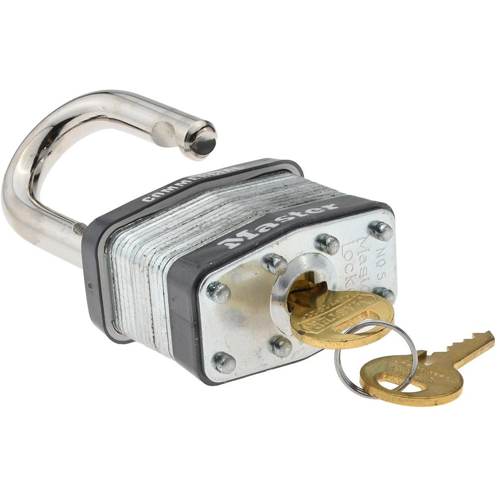 Master Lock - Padlock: Laminated Steel, Keyed Alike, 2" Wide | MSC Direct
