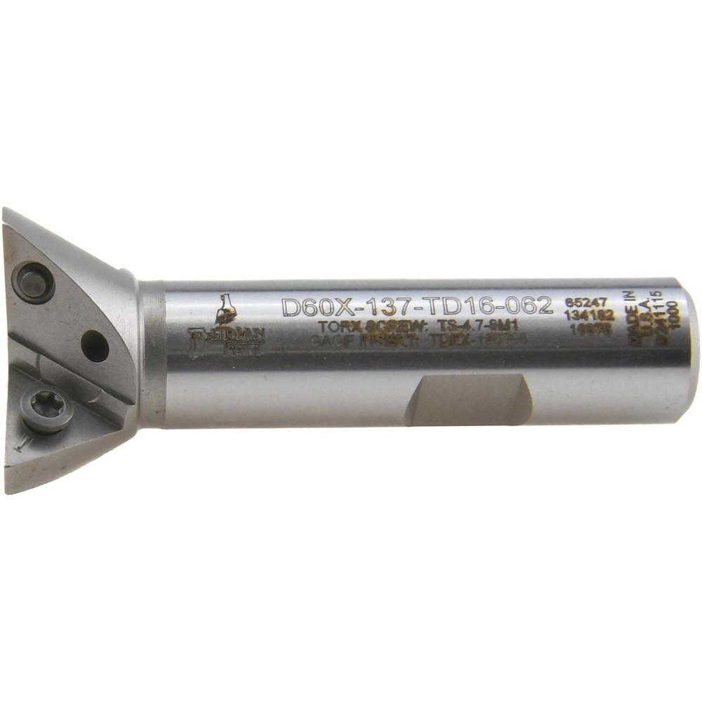Dorian Tool - 60° Included Angle, 1-3/8" Max Cutting Dia, 5/8" Shank ...