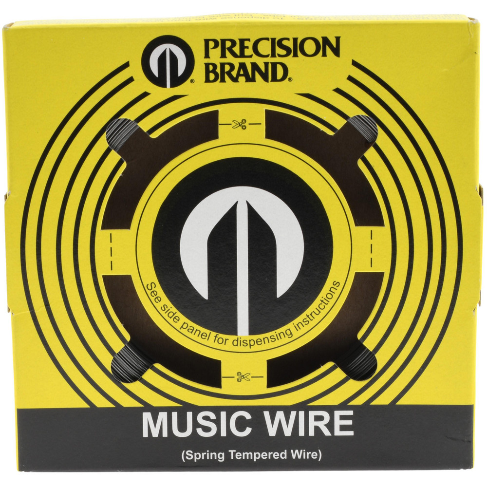 Precision Brand - 11 Gage, 0.026" Dia x 560 Ft. Long, High Carbon Steel, Tempered Music Wire ...