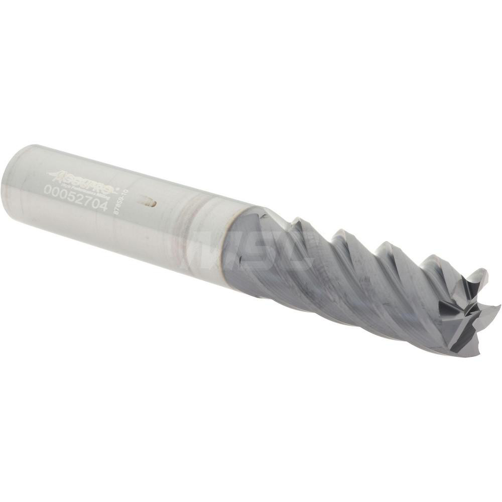 Accupro - Square End Mill: 3/8" Dia, 1" LOC, 5 Flute, Solid Carbide ...