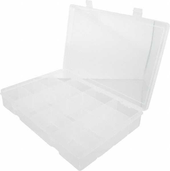 Durham - 16 Compartment Clear Small Parts Compartment Box - 00068205 ...