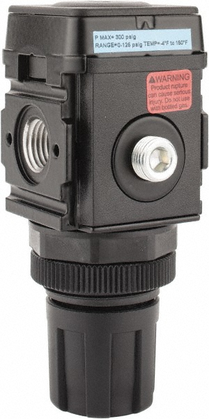 Wilkerson - 1/4 NPT Port, 44 CFM, Zinc Compact Regulator - 00070375 ...