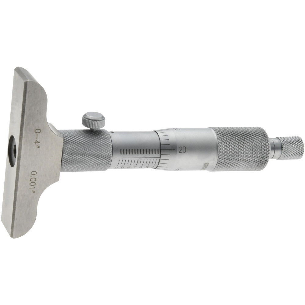 Value Collection - Mechanical Depth Micrometer: 4'' Range, 4 Rods ...