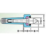 Riten - Live Center: Straight Shank, 1-1/4" Head Dia - 00091512 - MSC ...