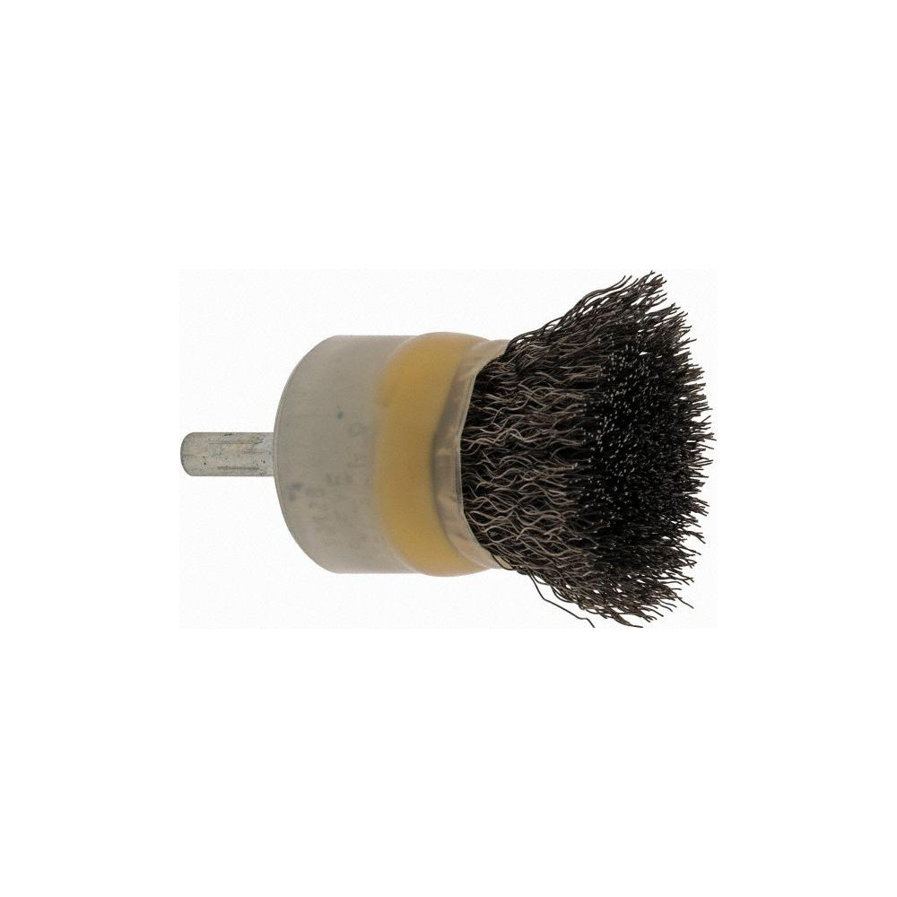 Osborn - End Brushes: 1" Dia, Steel, Crimped Wire | MSC Direct