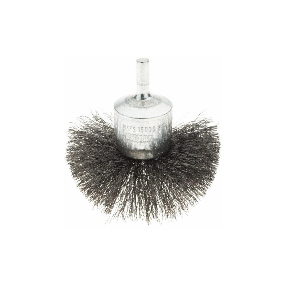 Osborn - End Brushes: 3" Dia, Steel, Crimped Wire | MSC Direct