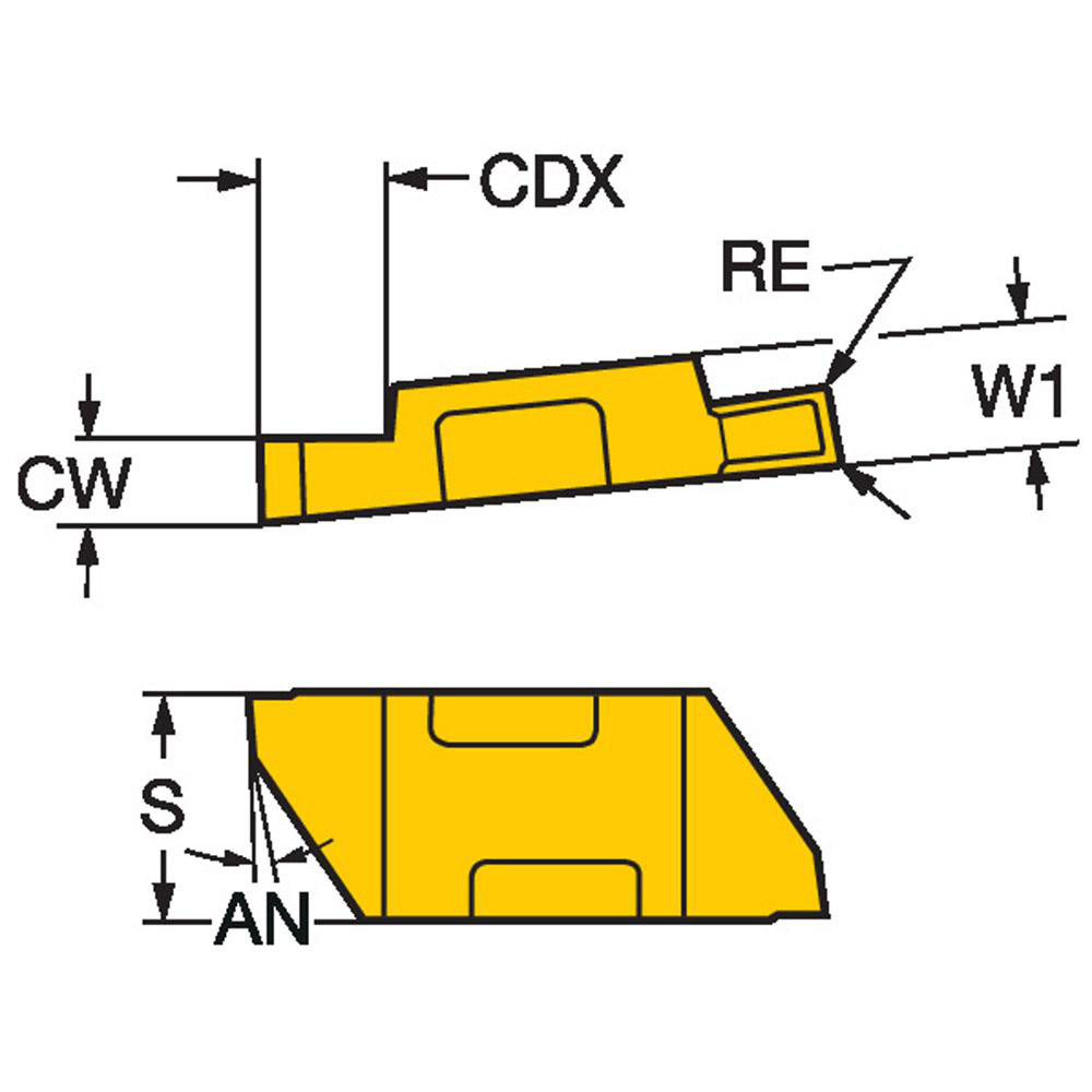 Sandvik Coromant - Grooving Insert: TLGP2062R 1125, Carbide | MSC Direct