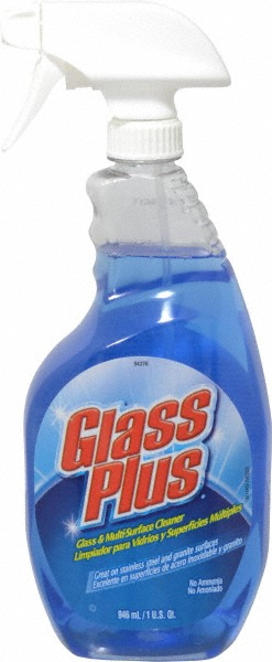 Glass Plus - 32 oz Spray Bottle Unscented Glass Cleaner | MSC Direct