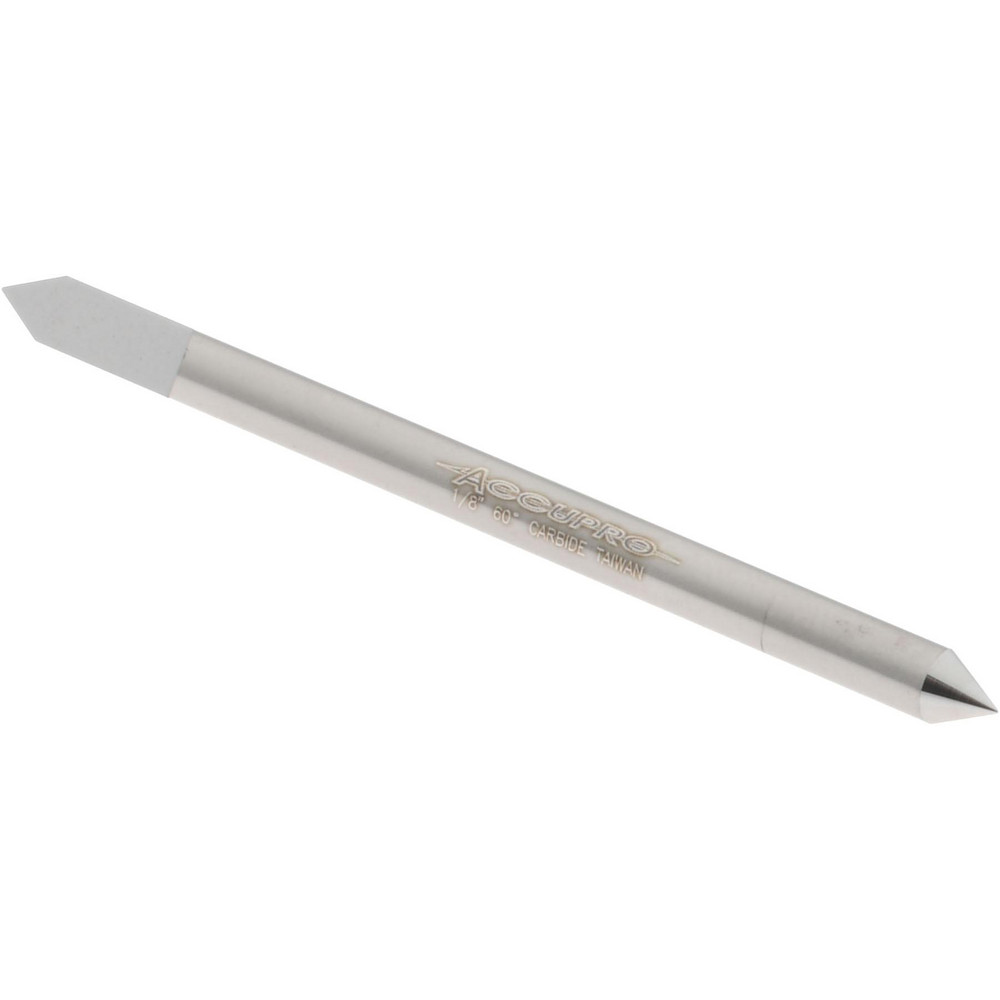 Accupro - 1/8" Diam Single 60° Conical Point End Solid Carbide Split ...
