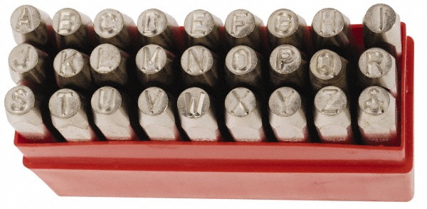 Pryor - 27 Piece, 1/4" Character Steel Stamp Set - 08943912 - MSC ...