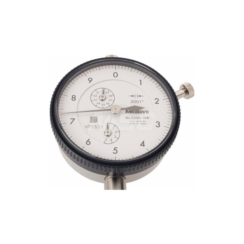 Mitutoyo - Dial Drop Indicator: 0.5000" Max Measurement, 0-10 Dial Reading, 0.000800" Accuracy ...