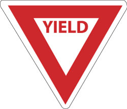 AccuformNMC - Yield Sign: Triangle, YIELD | MSC Direct