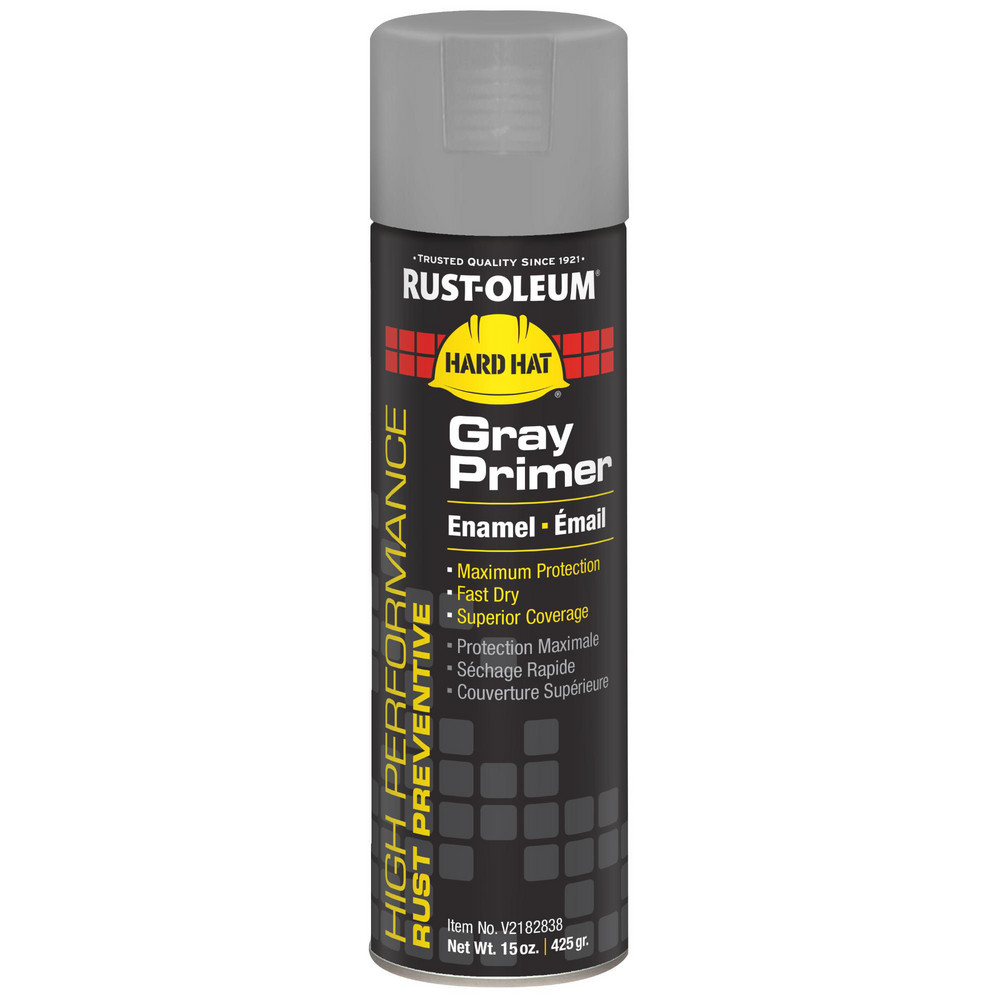 Rust-Oleum - 15 oz Flat Gray Enamel Spray Primer | MSC Direct