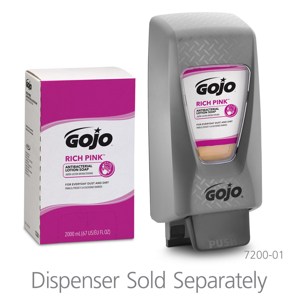 GOJO - GOJO RICH PINK Antibacterial Lotion Soap, 2000 mL Refill for ...