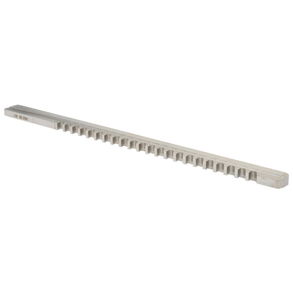 Value Collection - Keyway Broach: Style C, High Speed Steel, 1/4" Wide ...