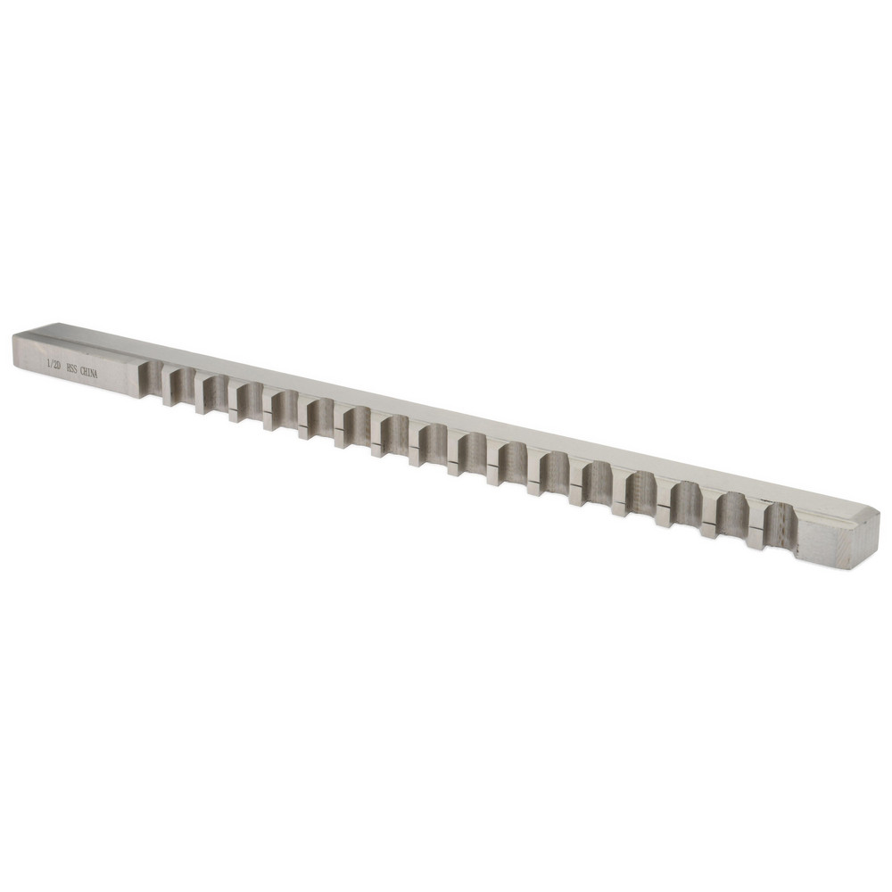 Value Collection - Keyway Broach: Style D, High Speed Steel, 1/2" Wide ...