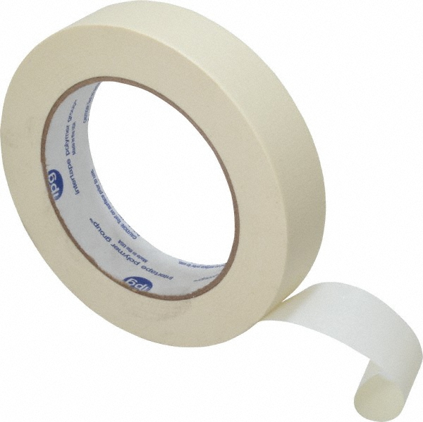 Intertape - Masking Tape: 1" Wide, 60 yd Long, 5 mil Thick, Tan | MSC ...