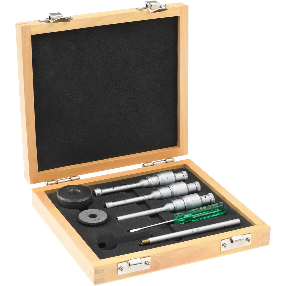 SPI - Mechanical Inside Micrometer Set: 0.2750 to 0.5000" Range, 1 ...