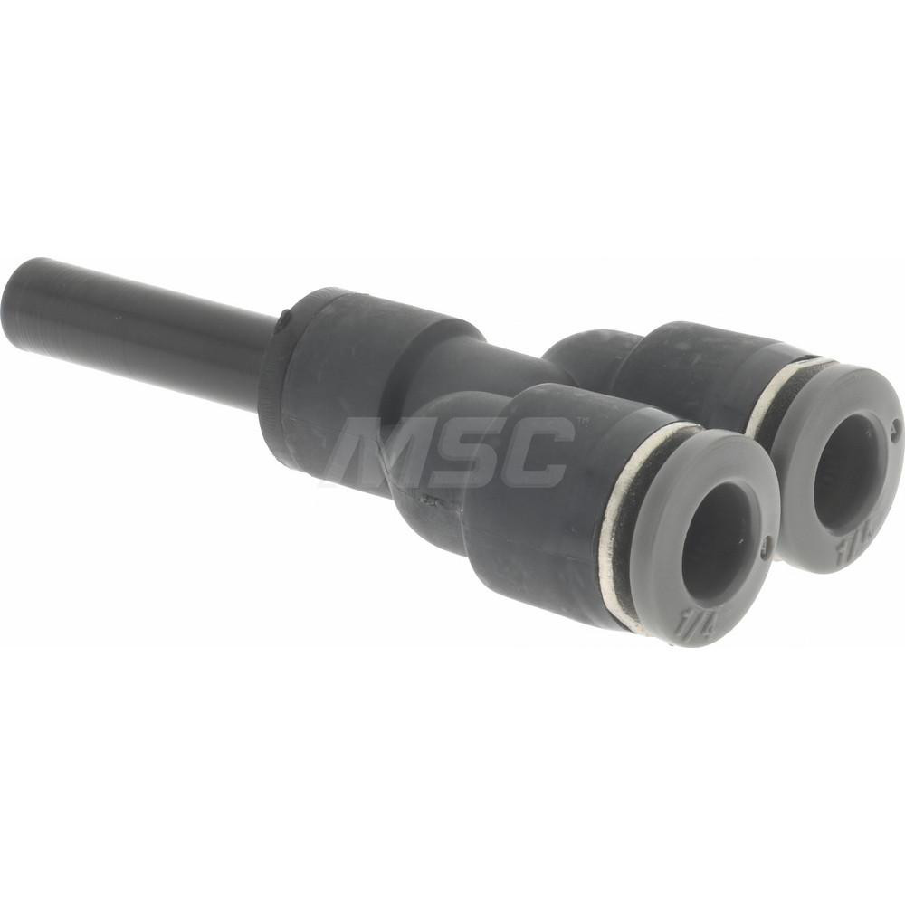 Norgren - Push-to-Connect Tube x Stem Fitting: Stem Y, 1/4" OD | MSC Direct