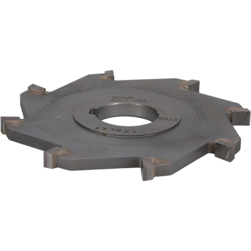 Made in USA - Side Milling Cutter: 4" Cutter Dia, 1/4" Cutting Width, 1 ...