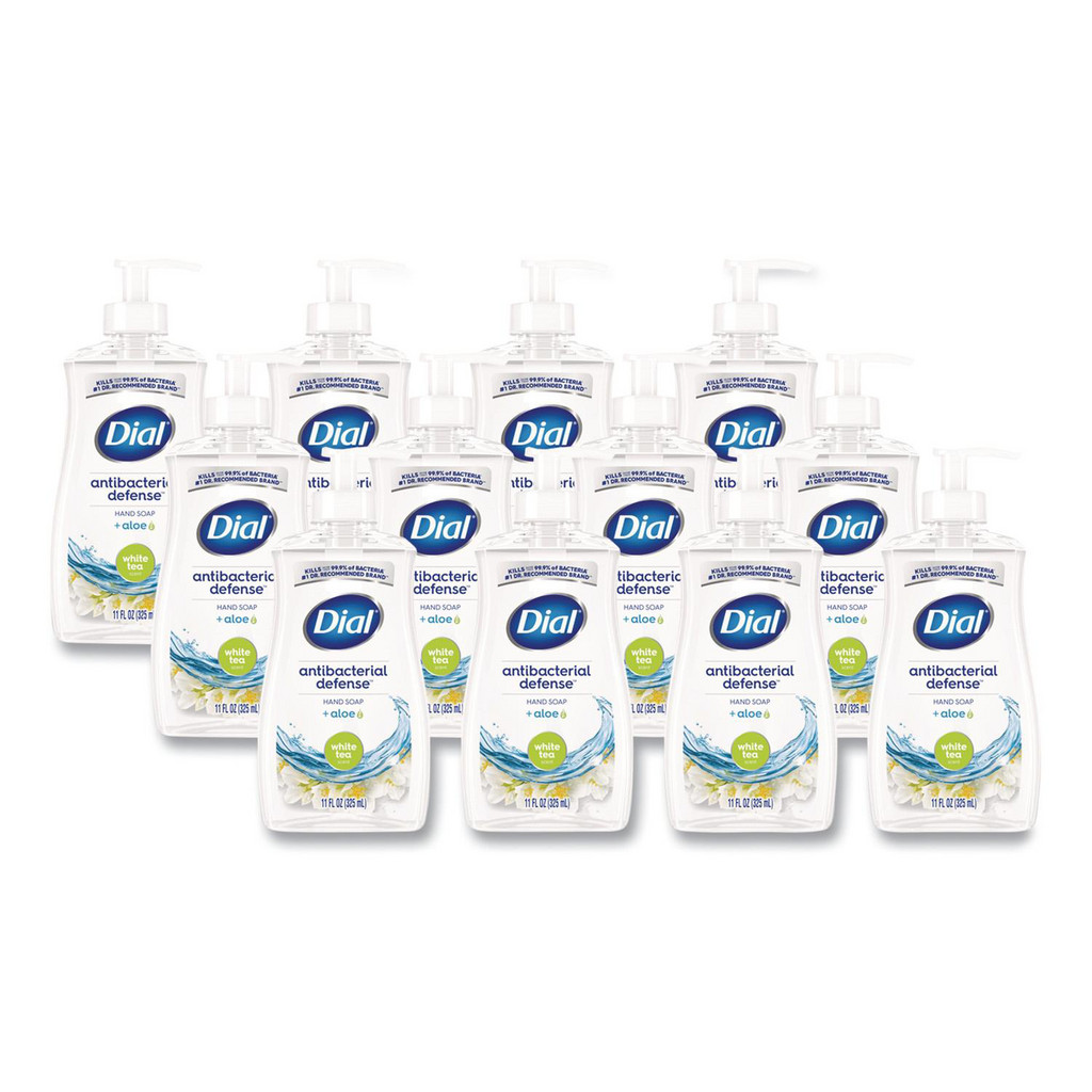 Dial - Antibacterial Liquid Hand Soap, White Tea Scent, 11 oz, 12 ...