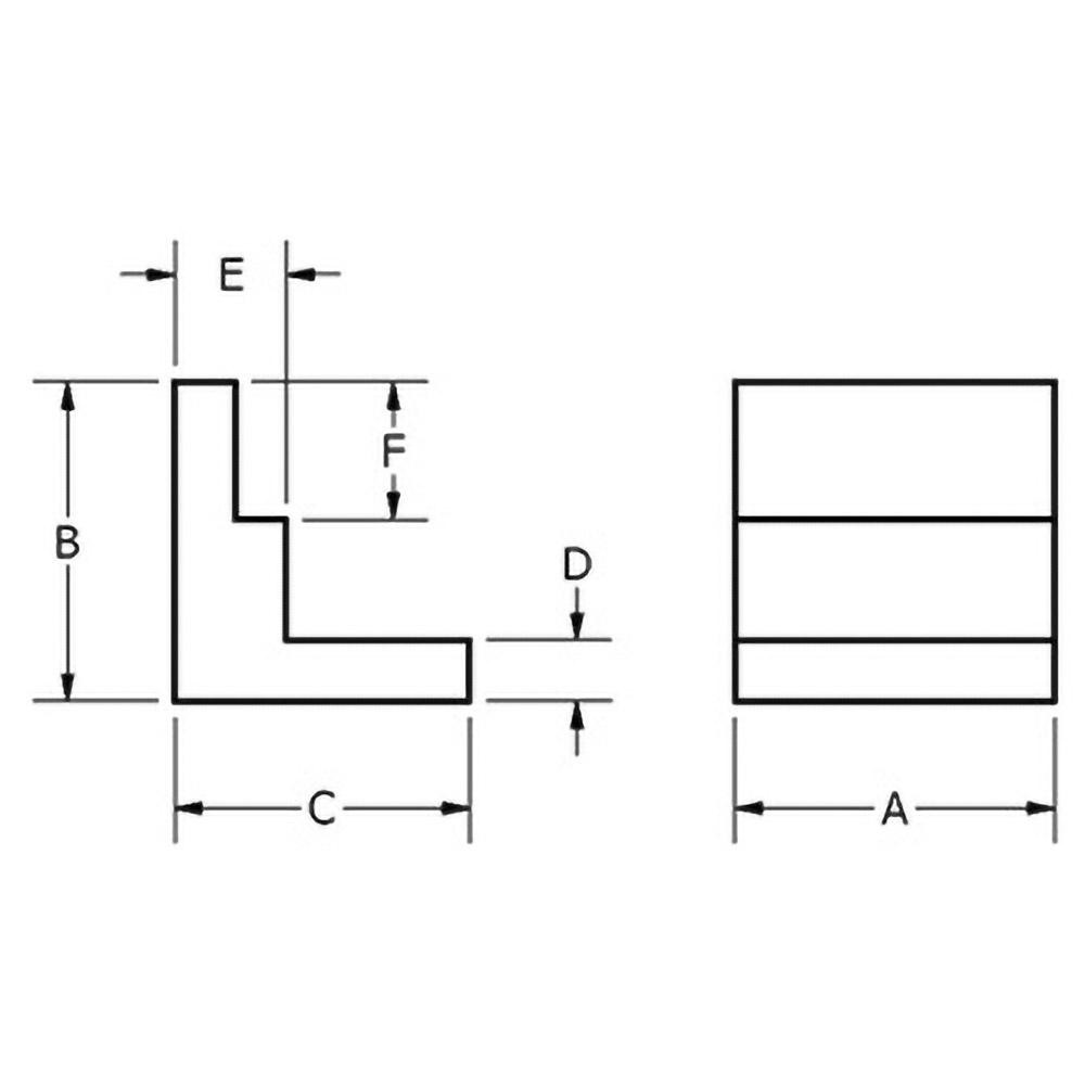 Suburban Tool - 6" Wide x 6" Deep x 4" High Steel Precision-Ground ...