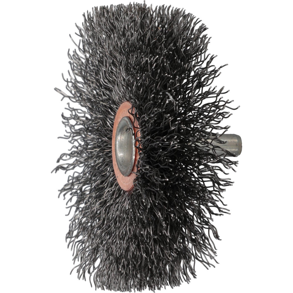 Weiler - Wheel Brush: 3" Wheel Dia, 1/2" Face Width, 0.0118" Wire Dia ...