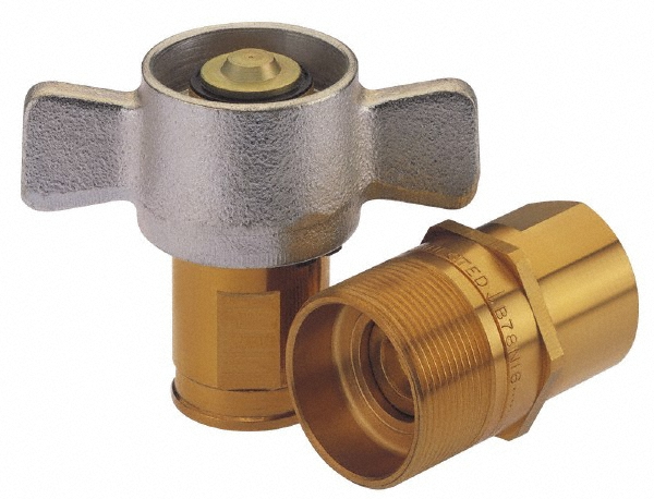 Snap-Tite - Hydraulic Hose Valve: 3/4" Thread, 3,000 psi | MSC Direct