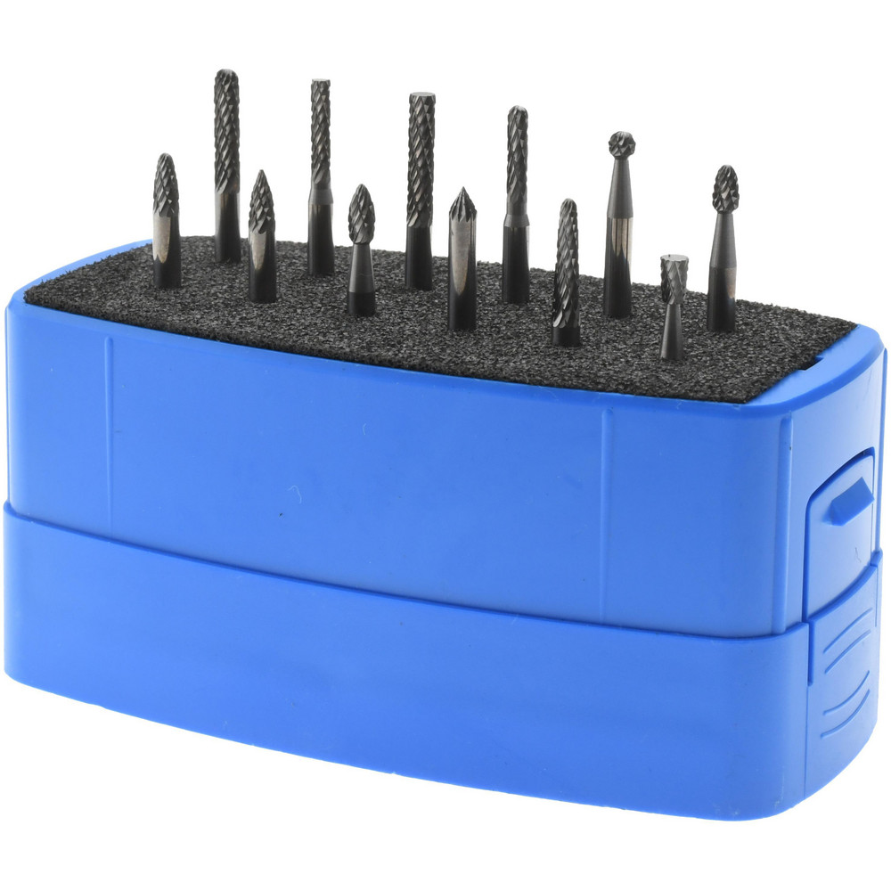 Value Collection - 12 Pc Double Cut Burr Set with Cylinder, Cylinder w ...