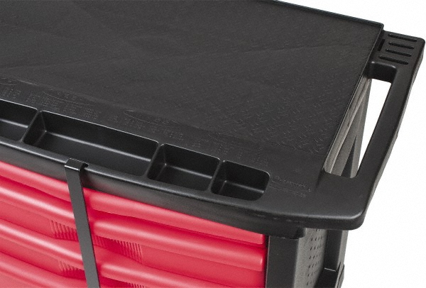 Rubbermaid - 250 Lb Capacity, 5 Drawer Mobile Workstation - 00496067 ...