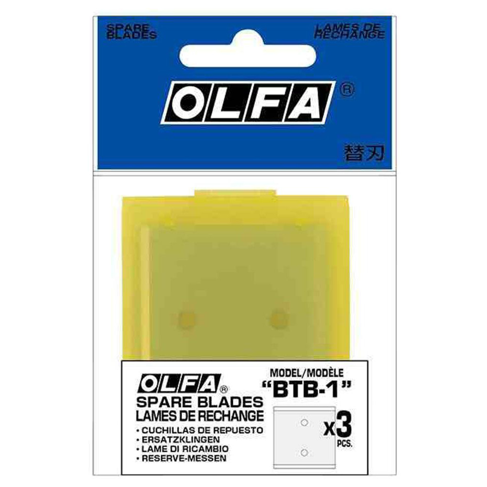 Olfa - Scraper Replacement Blades: Straight, Stiff, Carbon Steel, 2 | MSC Direct