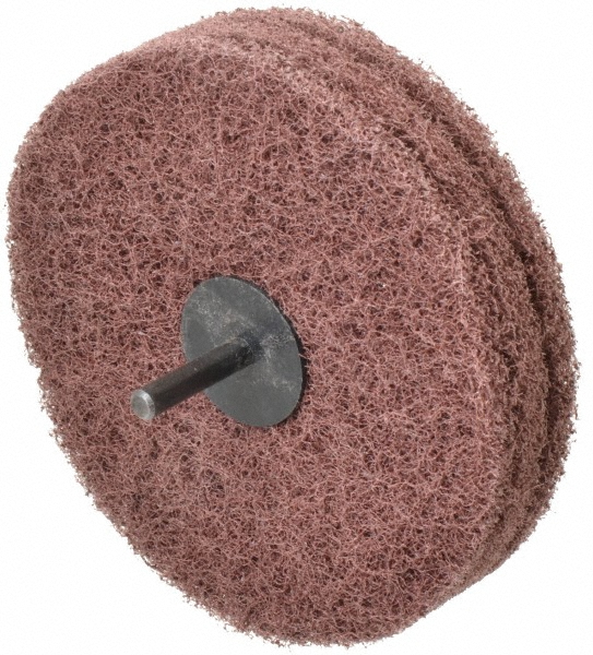 Standard Abrasives - Mounted Scrubber Buffing Wheel: 5" Dia, 1/4" Shank ...