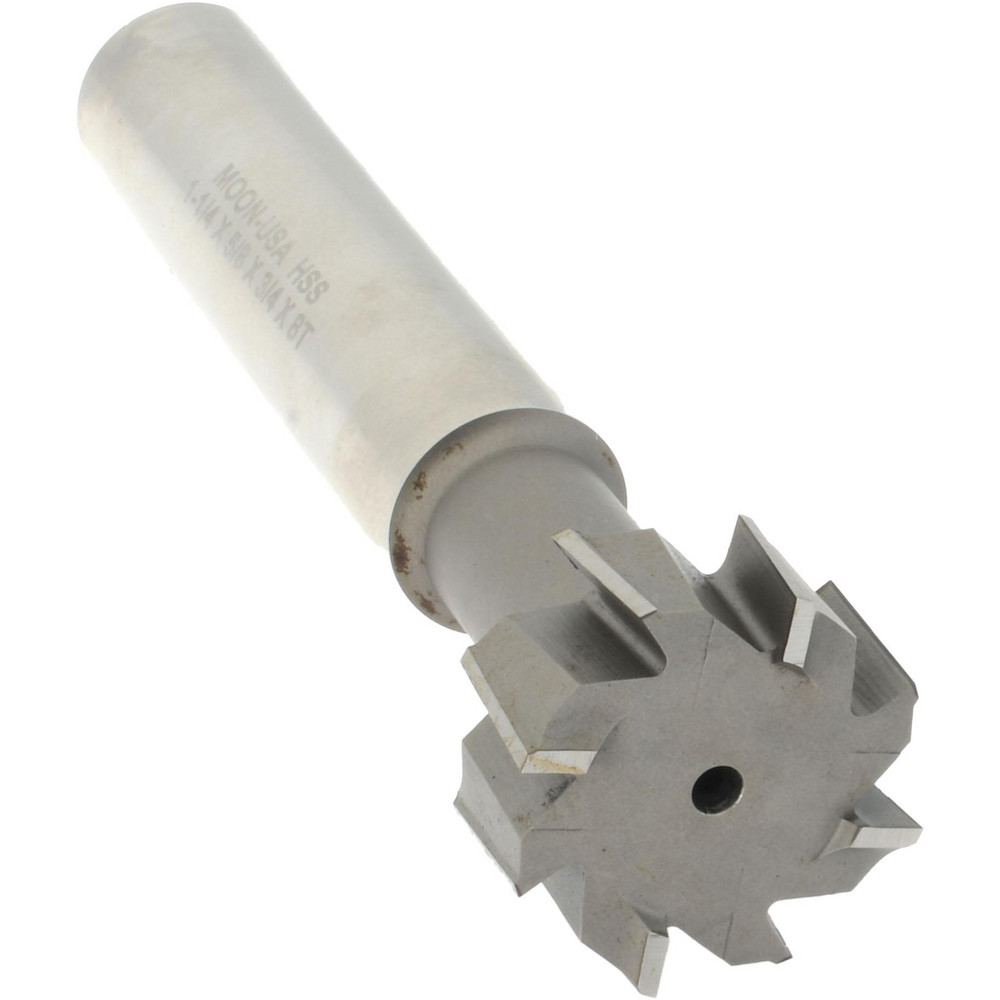 Made in USA - 1-1/4" Diam, 5/8" Wide, High Speed Steel T-Slot Cutter ...