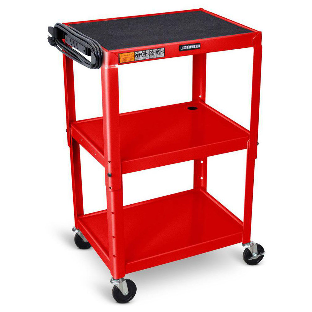 Luxor - Utility Utility Cart: 24" Long, 18" Wide, Powder Coated Steel ...
