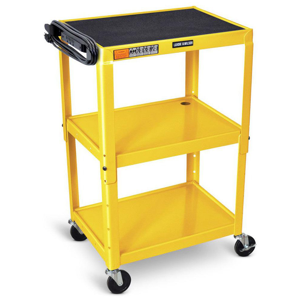 Luxor - Utility Utility Cart: 24" Long, 18" Wide, Powder Coated Steel ...