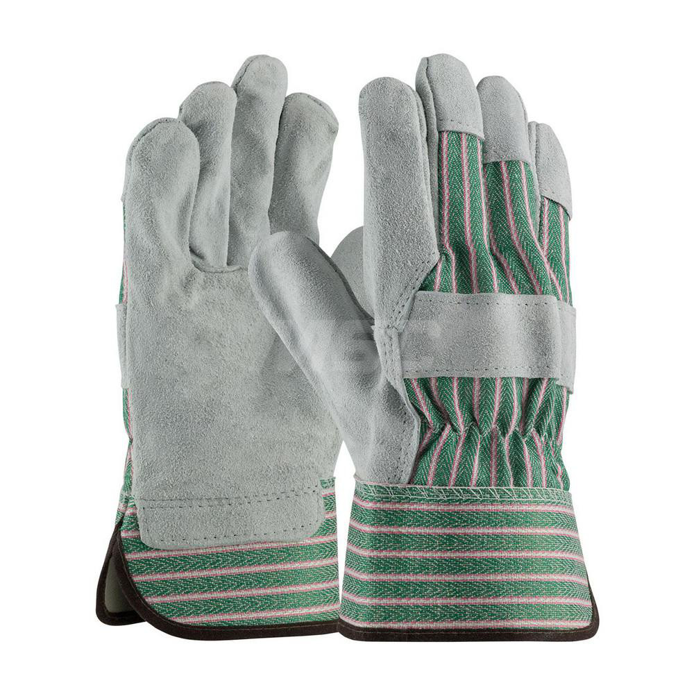 PIP - Work Gloves: PiP 84-6532, Size Large, Split Cowhide Leather Lined ...