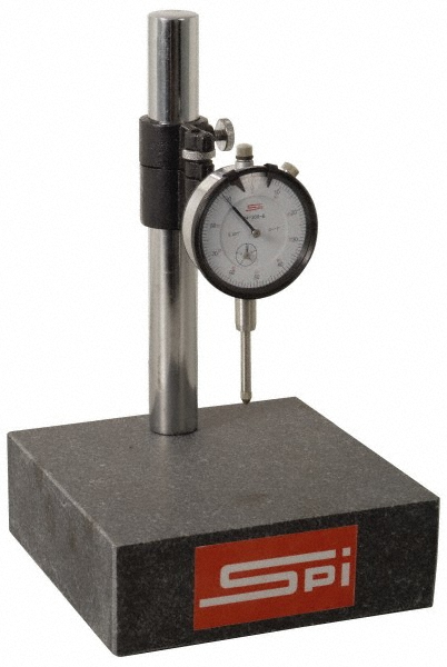 SPI - Dial Indicator & Base Kit: 6" Base Length, 2" Base Height, 6 ...