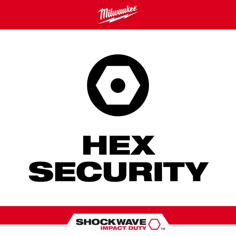 Milwaukee Tool - Screwdriver Bit Sets: Set Type: Security Insert Bit ...