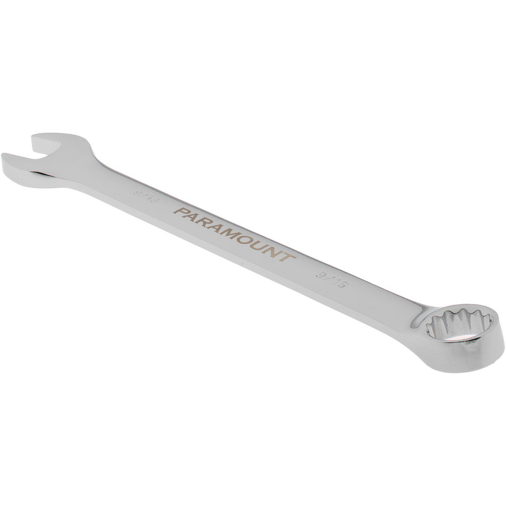 Combination Wrench: - 7-19/32'' OAL, Chrome Vanadium Steel, Polished Finish