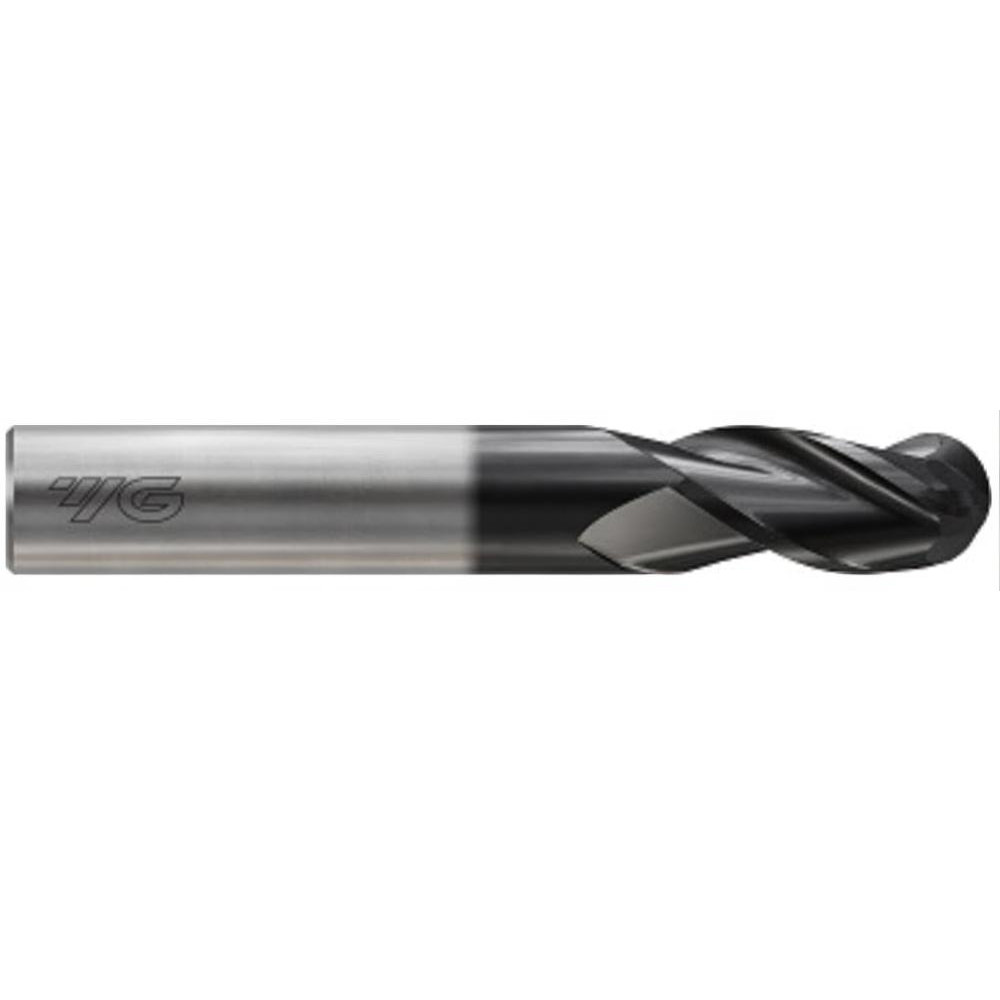 YG-1 - Ball End Mill: 7/16" Dia, 1-1/4" LOC, 3 Flute, Solid Carbide | MSC Direct
