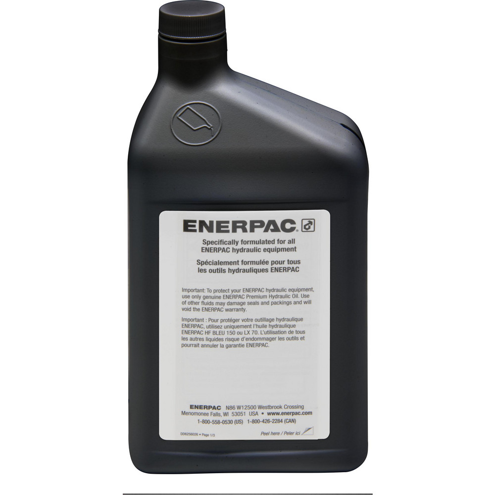 Enerpac - HF Hydraulic Machine Oil: 1 qt Bottle, ISO 32 | MSC Direct