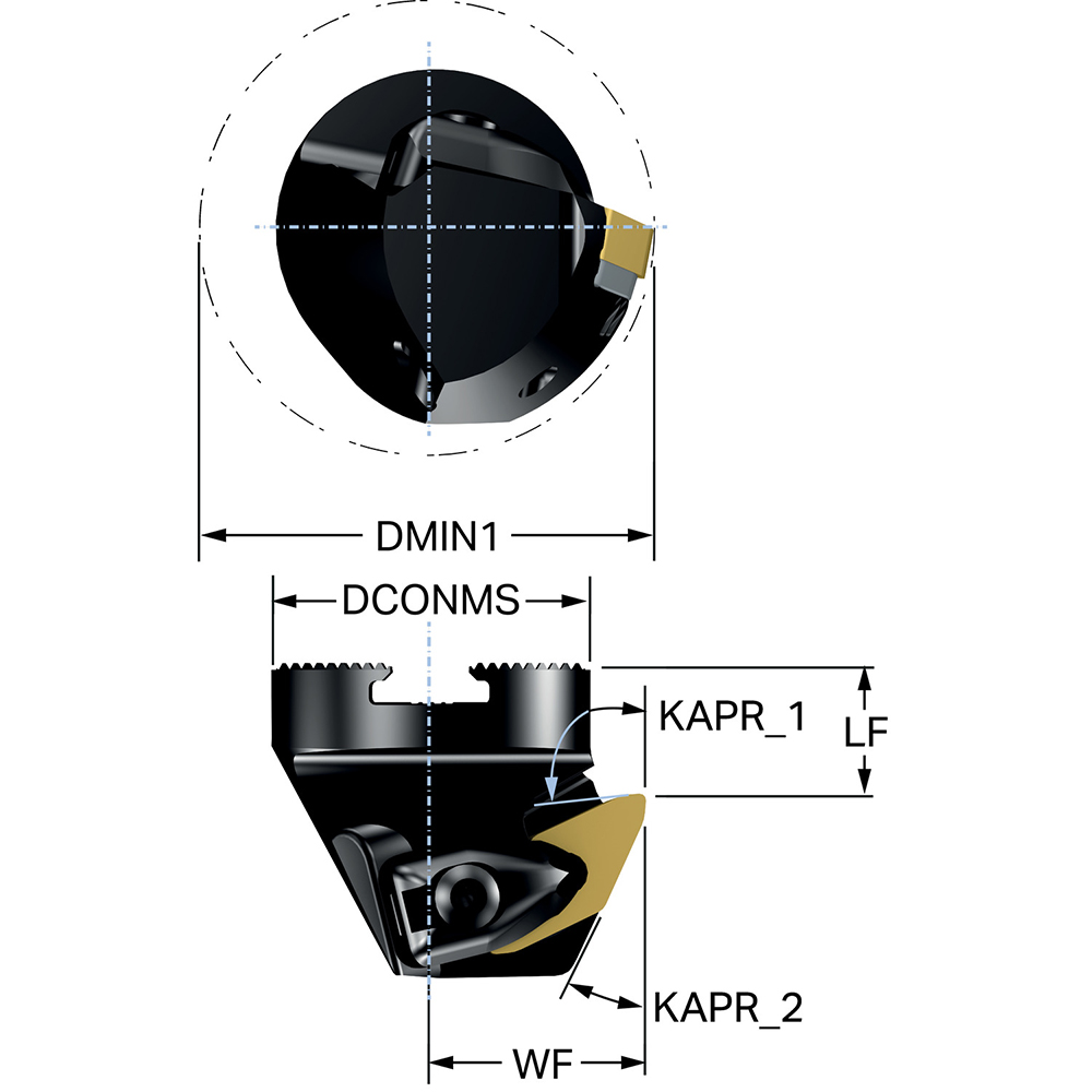 Sandvik Coromant - Modular Turning & Profiling Head: Size 40, 16 mm ...