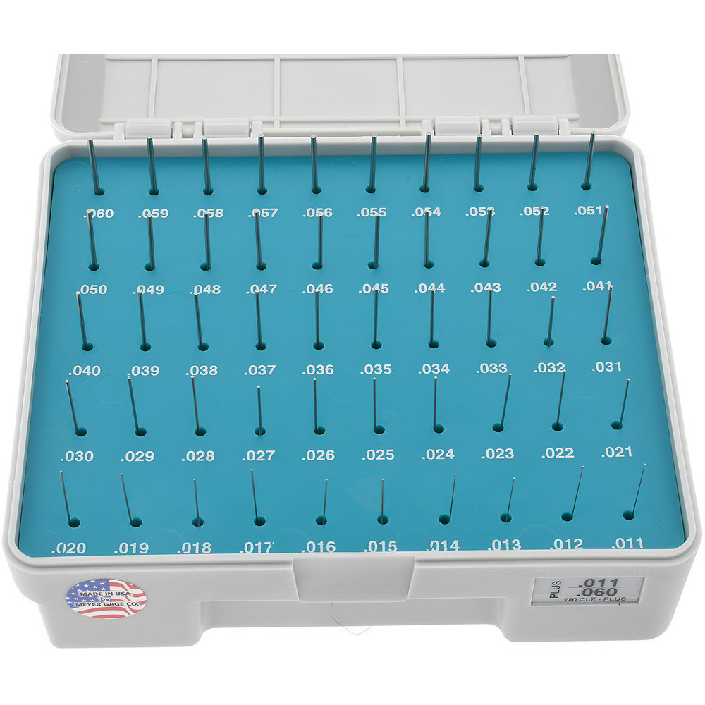 Meyer Gage - Class Z Plug Gage Set: 0.011 to 0.06" Range, 50 Pc | MSC ...