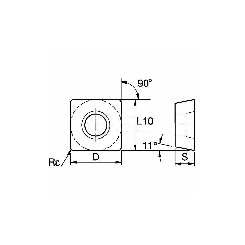 Kennametal - SPCW432 KC725M Carbide Milling Insert - 01036300 - MSC ...