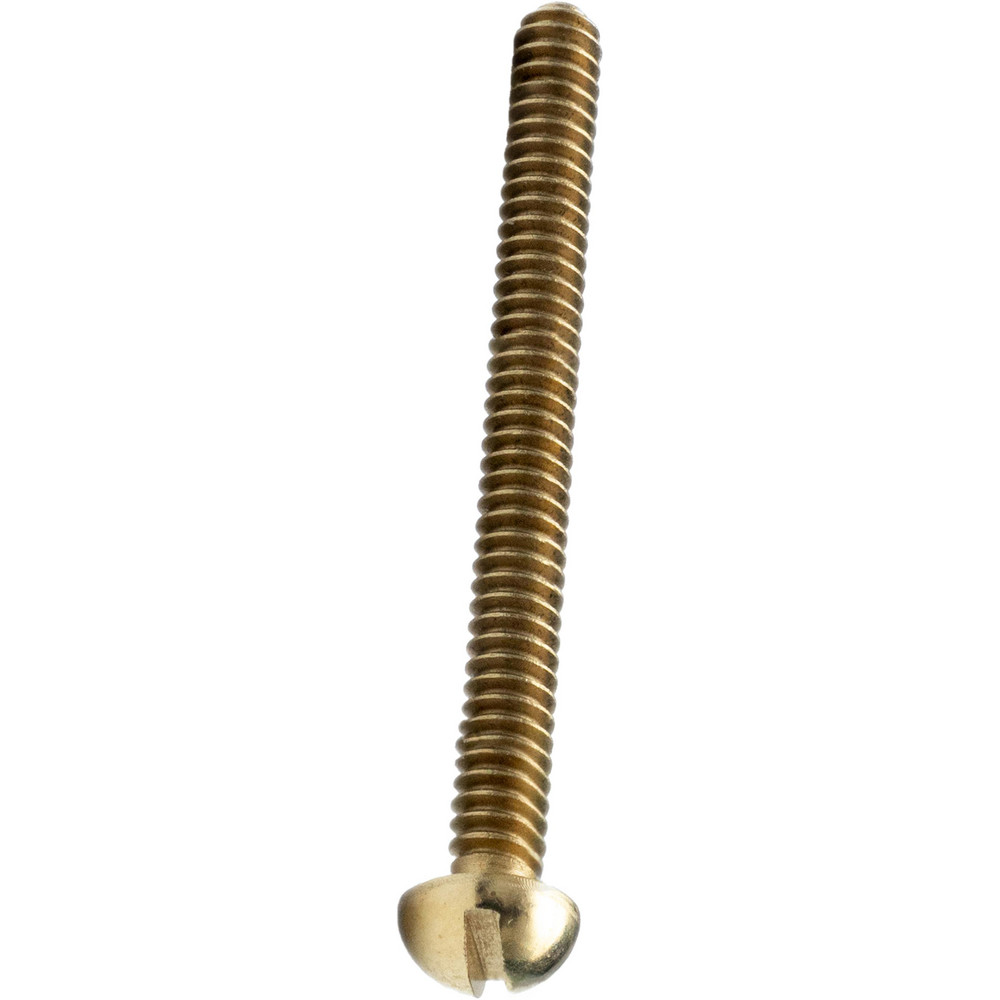 Value Collection - Machine Screw: Overall Length, Round Head, Slotted ...