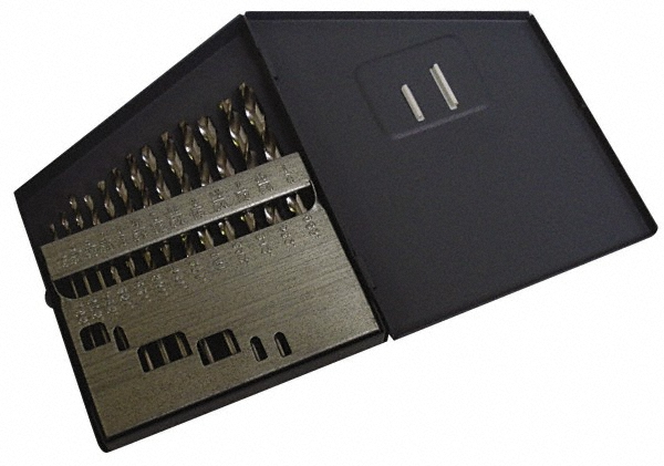 Made in USA - Drill Bit Set: Jobber Length Drill Bits, 13 Pc, 118 ...