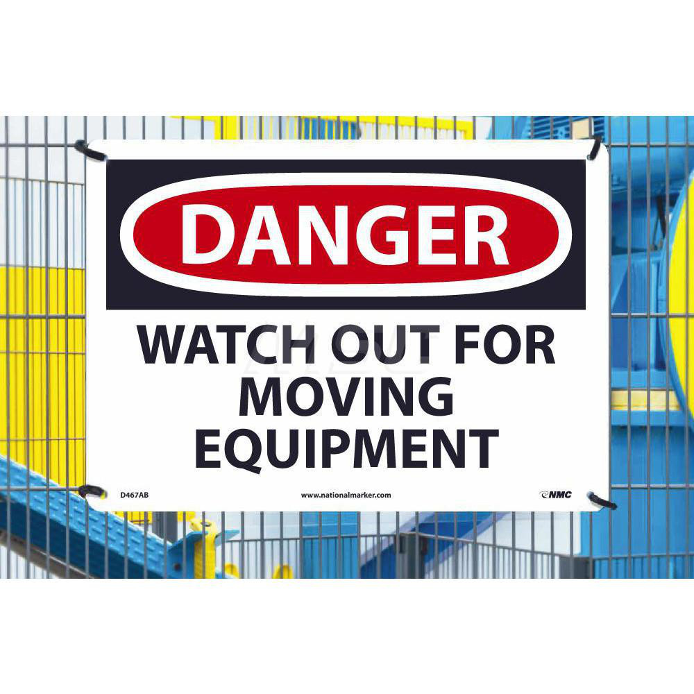 AccuformNMC - Accident Prevention Sign: Rectangle, DANGER, WATCH OUT ...